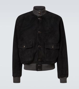 Ralph Lauren Veste bomber Mason en daim