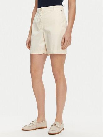 Tommy Hilfiger Stoffshorts WW0WW42457 &Eacute;cru Regular Fit