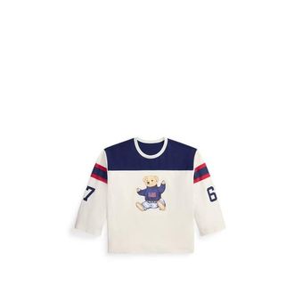Polo Ralph Lauren T-shirt imprim&eacute; ours embl&eacute;matique en coton