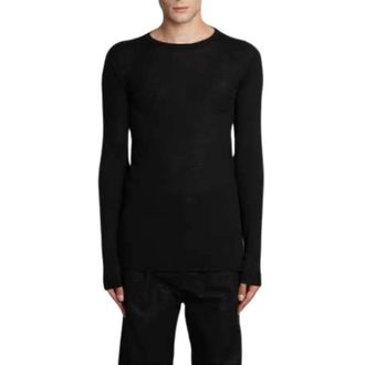 Rick Owens Biker Level Rundhals - - Knitwear - Herren - Schwarzk - L