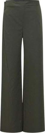 Msgm Gabardine Hose mit doppelten Falten - - Trousers - Damen - Gr&uuml;n - XS