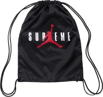 SUPREME x Jordan sac à dos à lien de resserrage - Noir
