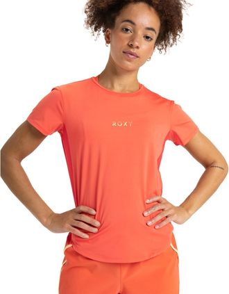 Roxy Damen Bold Moves 2.0 Mesh Tee T-Shirt, Emberglow, L