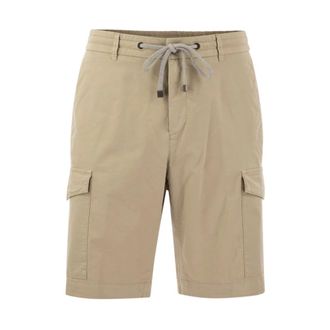 PESERICO Homme, Shorts, Beige, Taille: L Jogger Bermuda