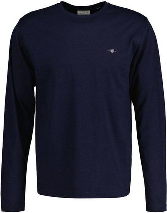 GANT T-Shirt Herren Longsleeve 1er Pack Baumwolle (Packung, 1er Pack)