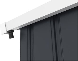 Habitat et Jardin Habitat Et Jardin - Dachrinne f&uuml;r Ger&auml;tehaus aus Metall 6 bis 13 m2