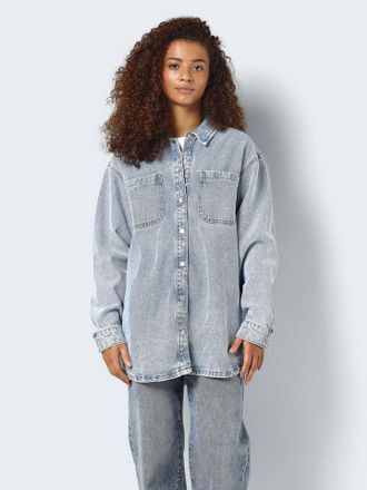 Noisy May Jeansbluse NMALVA L/S DENIM SHACKET AZ352LB NOOS