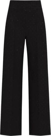Marella Femme, Pantalons, Noir, Taille: 34 FR Wide Pantalons