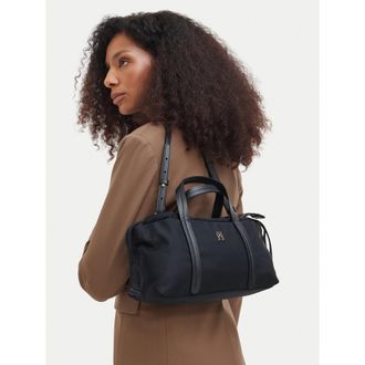 Tommy Hilfiger Handtasche Tommy Hilfiger Th Soft Nylon Crossover AW0AW18993 Dunkelblau