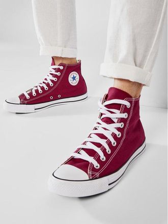 Converse Sneakers aus Stoff All Star Hi Maroon M9613 Dunkelrot