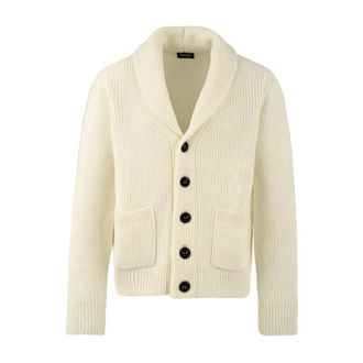 Drumohr Merino Wool Cardigan - - Knitwear - Herren - Wei&szlig; - L