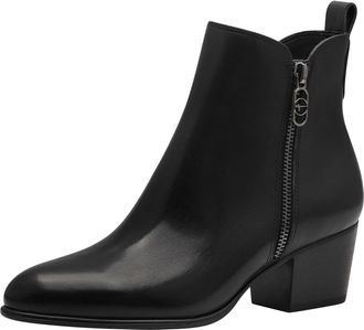 Tamaris Damen Absatzstiefelette bequem; BLACK UNI, EU 38