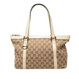 Gucci Pre-owned Canvas Tote Bag - - Pre-owned - Damen - Beige - ONE SIZE
