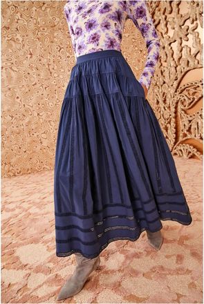 Ulla Johnson Jupe Alara Popeline de Coton Ulla Johnson