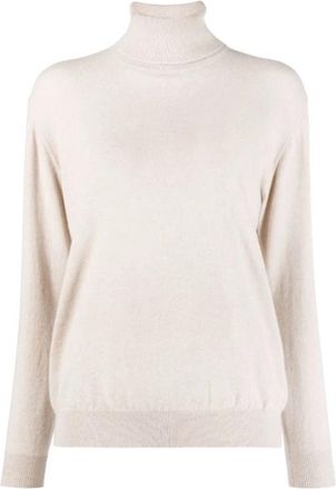 Brunello Cucinelli Rollkragenpullover aus Kaschmir - - Knitwear - Damen - Beige - XS