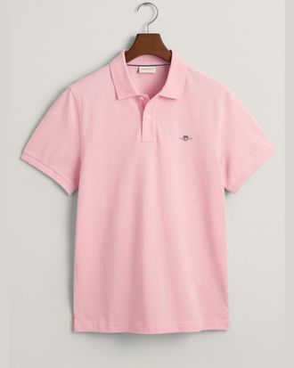 GANT Piqu&eacute;-Poloshirt mit Label-Stickerei, Regular Fit in