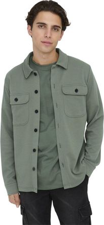 Only & Sons Herren Freizeit Hemd ONSNEWKODYL Overshirt Regular Fit XS - XXL, Größe:XXL, Farbe:Castor Gray 22021279