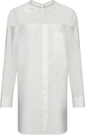 Maison Margiela Femme, Blouses et Chemises, Blanc, Taille: 36 FR Tuniques