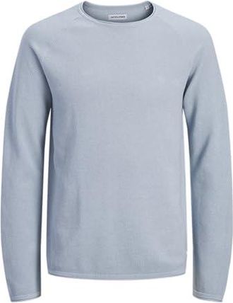 Jack & Jones Jack & Jones Jjehill Knit Crew Neck Noos, Bleu Ciel, Taille M pour Homme, Bleu c&eacute;leste., M