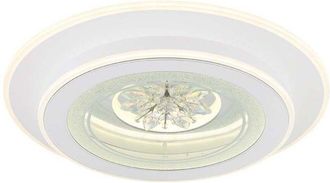Globo Lighting Globo Lighting - Plafonnier led plafonnier en cristal avec t&eacute;l&eacute;commande lumi&egrave;re du jour dimmable, minuterie cct, 36W 1750Lm blanc chaud/froid, d 46 cm