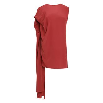 Gianluca Capannolo Seidenminikleid mit Fledermaus&auml;rmeln - - Dresses - Damen - Rosa - M