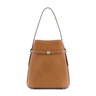 Toteme Sac seau en cuir grain&eacute;