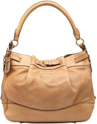 Prada Sac bandouli&egrave;re vintage doccasion - Femme - Pre-owned - Brun - Taille: ONE Size