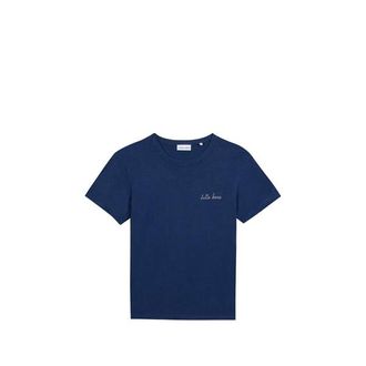 Maison Labiche T-shirt Villiers brod&eacute; en lin et coton
