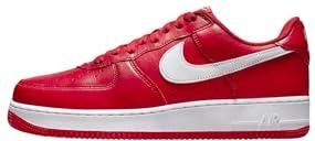 Nike Nike Chaussures Basses Air Force 1 Unisexes, Rouge/Blanc, 45 EU