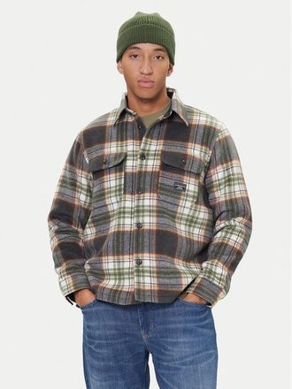 Guess Hemdjacke M5BH68 WI542 Grau Regular Fit