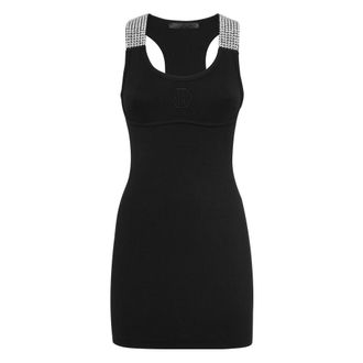 Philipp Plein Short Dress - - Dresses - Damen - Schwarzk - L