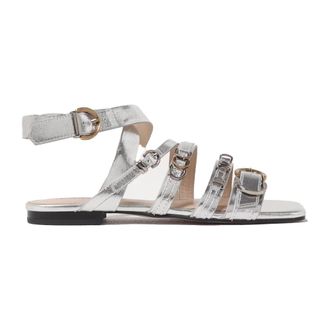 Pinko Laminierte Nappa-Sandale Marli 08 - - Shoes - Damen - Grau - 37 EU