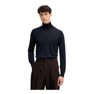 Emporio Armani Pull &agrave; col roul&eacute; - Homme - Pulls - Bleu - Taille: 3XL