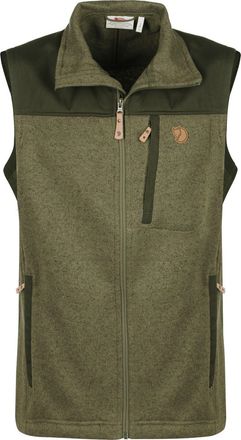 Fjällräven Herren Buck Fleece Vest M Sweatshirt, Laurel Green-Deep Forest, XXL EU