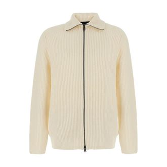 Tagliatore Cardigan Dundret - Homme - Pulls - Blanc - Taille: L