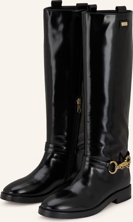 Marc Cain Lack-Stiefel schwarz