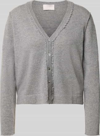 Hemisphere Strickjacke aus reinem Kaschmir mit &uuml;berschnittenen Schultern