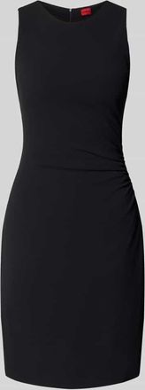 HUGO BOSS Tailliertes Businesskleid mit Raffung Modell KENDELA
