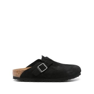 Birkenstock Boston Wildleder Ledersandalen - - Shoes - Herren - Schwarzk - 45 EU
