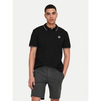 Only & Sons Poloshirt Fletcher 22024827 Schwarz Regular Fit