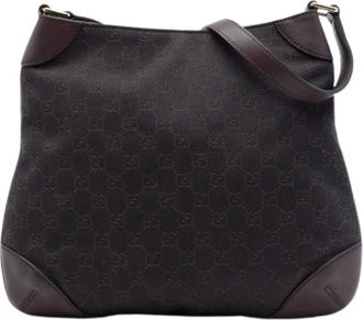 Gucci Sac bandouli&egrave;re Pre-owned en denim - Femme - Pre-owned - Brun - Taille: ONE Size