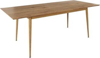 The Home Deco Factory Paxton Tisch, ausziehbar, 160 x 200 cm, braun, 160x75x90
