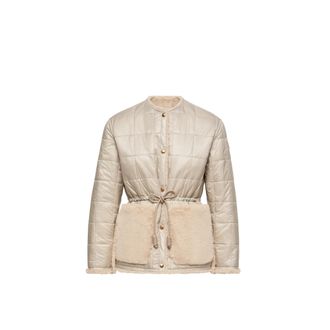 Moncler Moncler Tipule Reversible Short Down Jacket, Women, Beige, Size: 00
