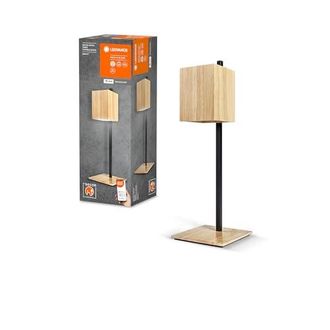 Ledvance Lampe &agrave; poser WiFi SMART+ DECOR Wood, 8W, 650lm, lumi&egrave;re blanche r&eacute;glable (3000K &agrave; 6500K), dimmable, bois certifi&eacute; FSC, contr&ocirc;lable par application, c
