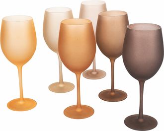 Villa D'Este Home Tivoli Happy Hour Chocolate 6er Set frosted Glas 550 ml