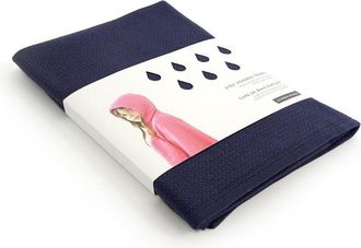 Ekobo Bambino Kinder-Kapuzenhandtuch aus Bio-Baumwolle, 70 x 140 cm, midnight blue, für Kinder bis 10 Jahre, Oeko-Tex- und GOTS-zertifiziert, weich, leicht,