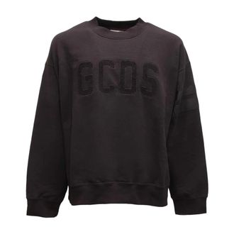 GCDS Fw23M110115 Logo Sweatshirt - - Sweatshirts & Hoodies - Herren - Schwarzk - M