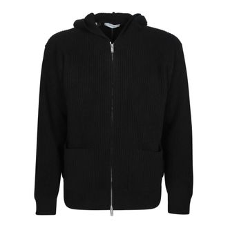 Lardini Zip-Cardigan - - Sweatshirts & Hoodies - Herren - Schwarzk - XL