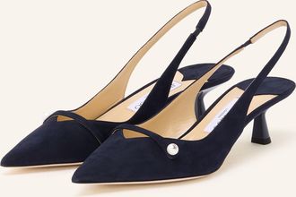 Jimmy Choo London Slingpumps Amita 45 blau