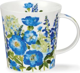 Dunoon Becher Lomond Flower Garden Blue - 0,32l